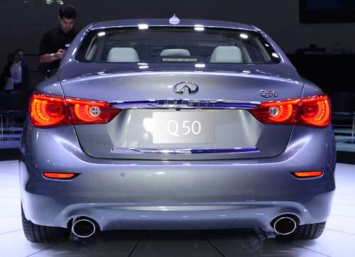 The rear end of the Infiniti Q50 | Torque News